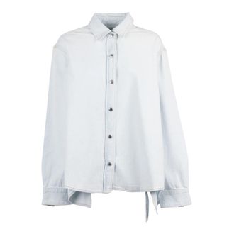 A Gold E Theo Shirt - - Blouses & Shirts - Damen - Blau - S