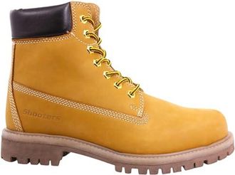 Generico Shooters Polonais Unisexe &agrave; lacets Jaune en Nabuck Semelle Cararmate Antid&eacute;rapante, Talon 3 cm, jaune, 38 EU