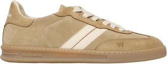 Woolrich Doubleu Tennis Sneaker aus Nubukleder mit Kautschuksohle in
