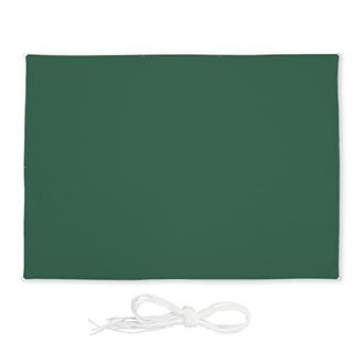 Relaxdays Sonnensegel, 3,5x4,5 m, wasserabweisend, Polyester, rechteckiges Segeltuch, Spannseile, Garten & Balkon, grün