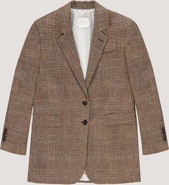 Circolo 1901 Prince of Wales blazer, Corteccia Prince Of Wales, 40, Woman