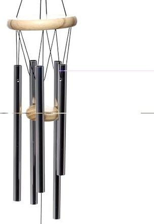 Puckator Wooden Wind mit Metallrohren 58cm Chime - WINDSPIELE