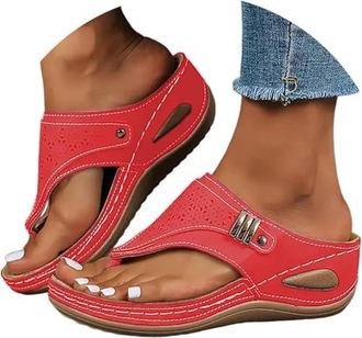 Generic Sandales orthop&eacute;diques compens&eacute;es pour femme, avec soutien de la vo&ucirc;te plantaire, sandales d&eacute;t&eacute; confortables, habill&eacute;es et d&eacute;contract&eacute;es, sandales de 