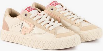 Palladium Baskets bi-mati&egrave;re compens&eacute;es en cuir m&eacute;lang&eacute;