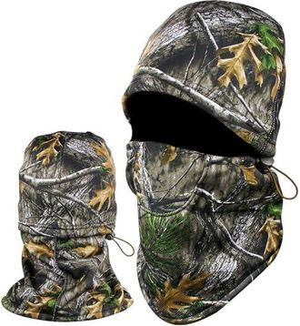 Generic Cagoule de chasse - Masque int&eacute;gral | Masque coupe-vent &agrave; capuche | Masque en pour homme et femme | Masque int&eacute;gral camouflage pour temps froid, couvr