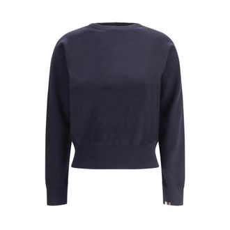 Extreme Cashmere Navy Cashmere Sweater Belle Style - - Knitwear - Damen - Blau - ONE SIZE