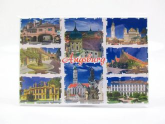 Generic Augsburg Bayern Bavaria Foto Souvenir Magnet Germany (115)