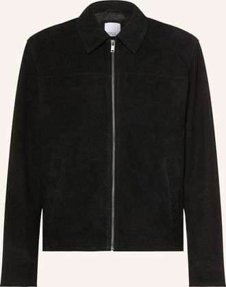 Paul Paul Lederjacke schwarz