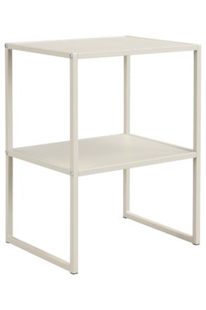 home24 Beistelltisch, Kaschmir, Metall, Holzwerkstoff, rechteckig, eckig, U-Form, 33x60x43 cm, Wohnzimmer, Wohnzimmertische, Beistelltische, Beistelltische M