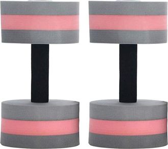 IFUNDOM Wasserhanteln für Wassergymnastik, 2 Rosa Kunststoff Schaumstoff Feste Hanteln für Wasserübungen und Gewichtsverlust