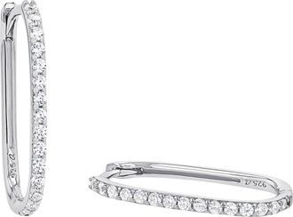 Tom Tailor Tom Tailor Creolen f&uuml;r Damen, Sterling Silber 925, mit Zirkonia, 23 mm, silber, Geschenkidee, Ohrschmuck, Damenschmuck, 2100561