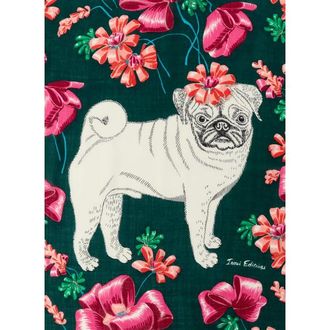 Inou&iuml;toosh Foulard imprim&eacute; floral en laine