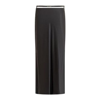 Tom Ford Seiden-Satin Kn&ouml;chellanger Bias Rock - - Trousers - Damen - Schwarzk - S