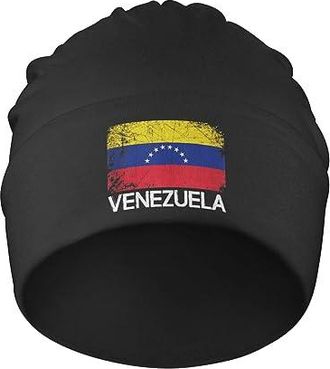 Generic Unisexe Hiver Chapeaux Drapeau V&eacute;n&eacute;zu&eacute;lien Vintage du Venezuela Bonnet &Agrave; Revers Classique Bonnets De Ski Mode Bonnet dhiver pour Ski Hiver Course