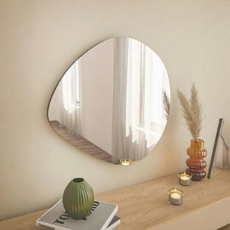 Pier Import Miroir dentr&eacute;e organique 60 cm - lignes naturelles CODY