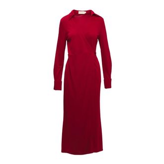 Wakakuu Icons Femme, Robes, Rouge, Taille: 36 FR Robe Chic Portefeuille