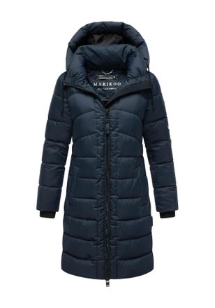 Marikoo Damen Wintermantel Kaltnäschen mit abnehmbarer Kapuze
