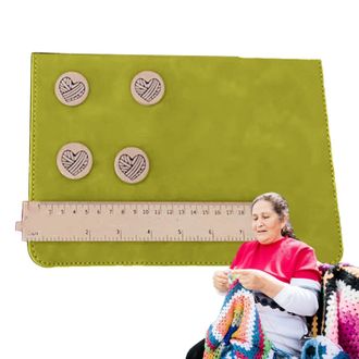 Generic Kreuzstich-Halterung | kreative, faltbare Strickdiagramm-Gitter für Kreuzstich, rutschfest, vielseitiges Strickwerkzeug mit Aufbewahrungstasche