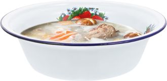 BESTONZON Emaille-sch&uuml;ssel Retro F&uuml;r Zuhause K&uuml;che Esszimmer Suppensch&uuml;ssel Haushalts-reissch&uuml;ssel K&uuml;chengeschirr