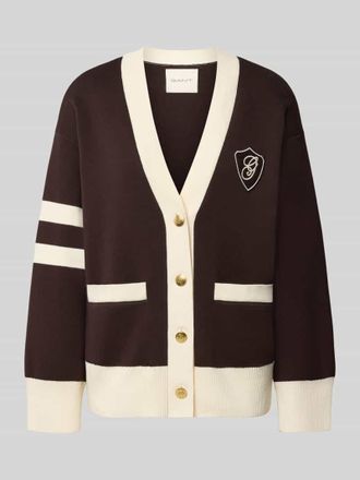 GANT Relaxed Fit Strickjacke aus reiner Baumwolle