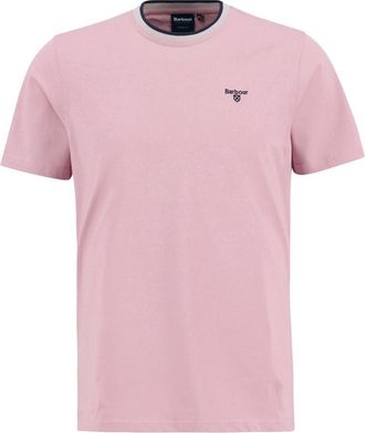 Barbour T-Shirt mit geripptem Kontrastkragen, Tailored Fit in