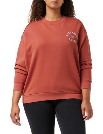 Lee Womens Legendary Denim Crew Sweatshirt, Cinnamon, S