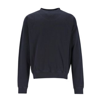 Maison Margiela Homme, Sweatshirts et sweats &agrave; capuche, Bleu, Taille: S SweaT-shirt en Coton Double &Eacute;paisseur