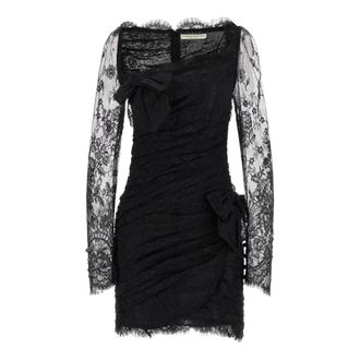 Alessandra Rich Drapiertes Kleid - - Dresses - Damen - Schwarzk - XS