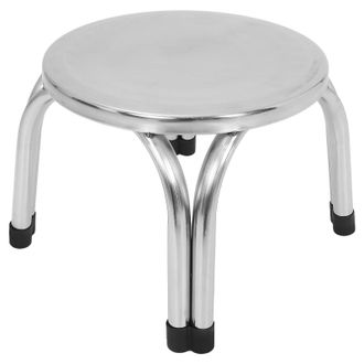 Amosfun Edelstahlhocker rutschfest F&uuml;r K&uuml;che Und Bad Stabiler Metall-tritthocker F&uuml;r Senioren Leicht Zu Reinigen Und Kompakt