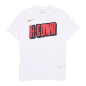 Nike Homme, Tops, Blanc, Taille: L Houston Rockets City Edition Logo Tee