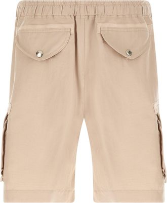Brunello Cucinelli Cargo Pocket Canvas Bermuda Shorts - Beige
