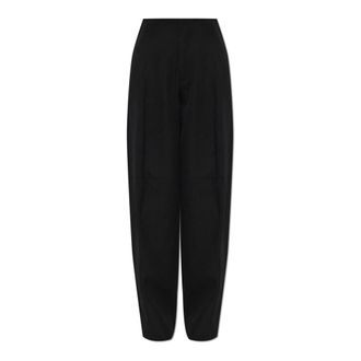 Victoria Beckham Wollhose mit Bundfalten - - Trousers - Damen - Schwarzk - S