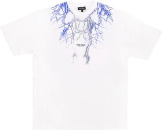 Phobia Archive Homme, Tops, Blanc, Taille: XL Lightning Tee