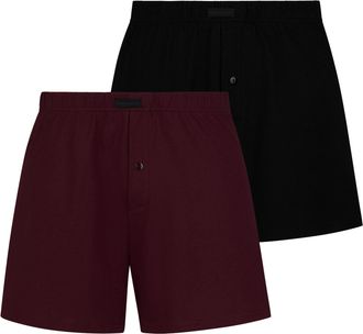 Bruno Banani Loose Fit Boxershorts 2er Pack portweinrot-schwarz M