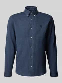 Mc Neal Regular Fit Freizeithemd aus reiner Baumwolle mit Label-Stitching