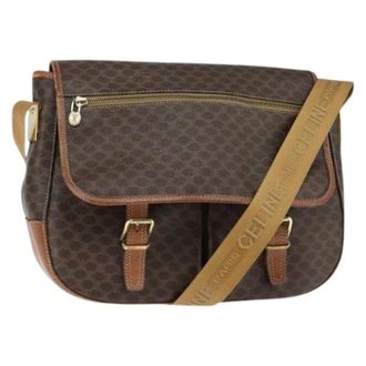 Celine Sac bandouli&egrave;re en plastique Pre-owned - Femme - Pre-owned - Brun - Taille: ONE Size