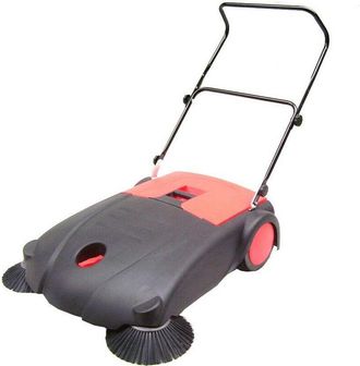 Apex 800 mm Handkehrmaschine HKM80 mit 2 Seitenbesen 55144 Kehrmaschine Handkehrer