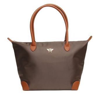 Alice Wheeler Grand sac de travail fourre-tout pour femme Motif bourdon, chocolat, Large