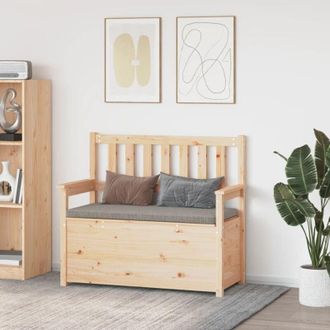vidaXL Vidaxl - Sitzbank 112,5x51,5x96,5 cm Massivholz Kiefer