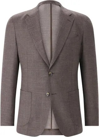 Windsor Blazer chin&eacute; - Homme - Vestes - Brun - Taille: 4XL