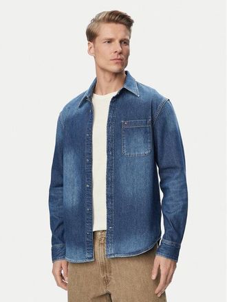 Tommy Jeans Jeanshemd DM0DM23390 Blau Regular Fit
