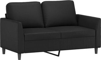 vidaXL Vidaxl - Canapé à 2 places Noir 120 cm Similicuir