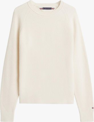 Tommy Hilfiger Pull c&ocirc;tel&eacute; manches longues en laine m&eacute;lang&eacute;e