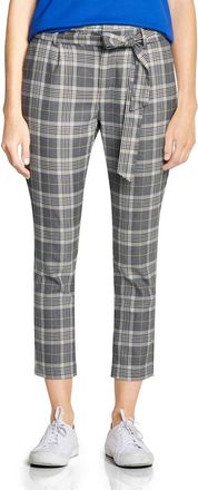 Street One Damen 372496 Loose Fit Hose, Mehrfarbig (Anthracite Melange 31498), W42/L28(Herstellergr&ouml;&szlig;e:42)