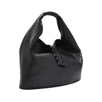 Biagini Femme, Sacs, Noir, Taille: ONE Size Sac Bandoulière en Cuir Exotique