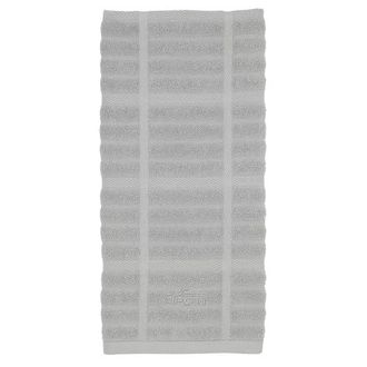 All-Clad Textiles 100-Percent Combed Terry Loop Cotton Kitchen Towel, Oversized, Highly Absorbent and Anti-Microbial, 17-inch by 30-inch, Solid Titanium