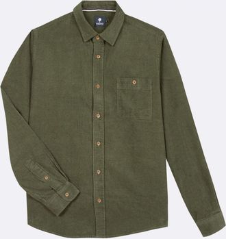 Faguo Chemise classique en coton bio kaki