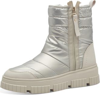 s.Oliver Damen Winterstiefel ohne Absatz Gefüttert Vegan, Gold (Champagne), 37 EU