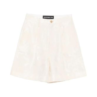 Department Five Pleated Bermuda Chino - - Shorts - Damen - Wei&szlig; - S