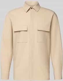 Digel Relaxed Fit Hemdjacke mit Schurwoll-Anteil Model Arion